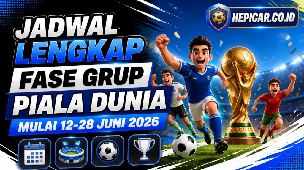 Jadwal Lengkap Fase Grup Piala Dunia Mulai 12-28 Juni 2026